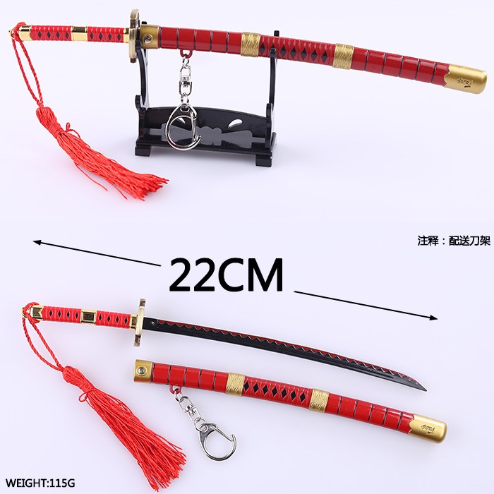 One Piece Zoro Red Color Cosplay Wholesale Sword Japanese Anime Weapon ...