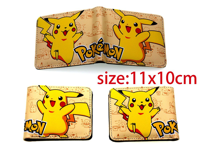 Pokemon Cosplay Pikachu PU Leather Purse Anime Wallet,Wallet and Purse