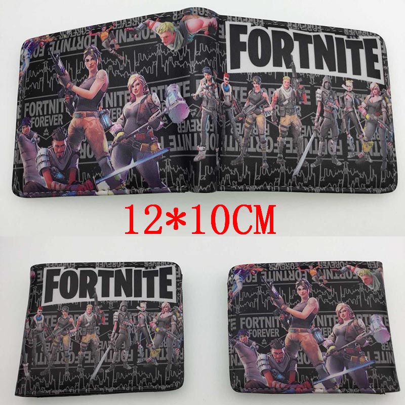 Fortnite Game Hot Anime Cartoon PU Wallet Bifold Coin Purse
