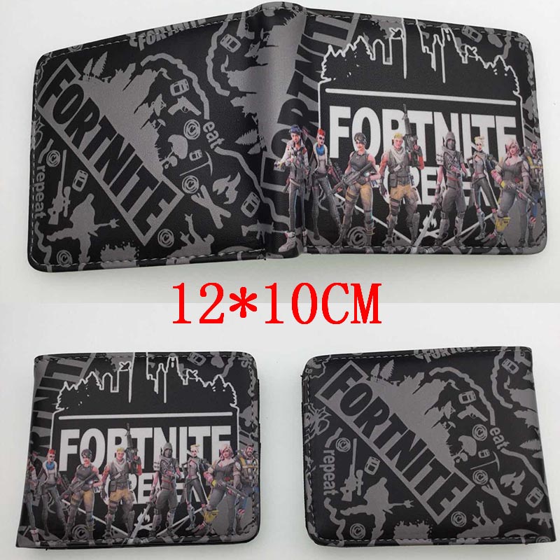 Fortnite Game Hot Anime Cartoon PU Wallet Bifold Coin Purse