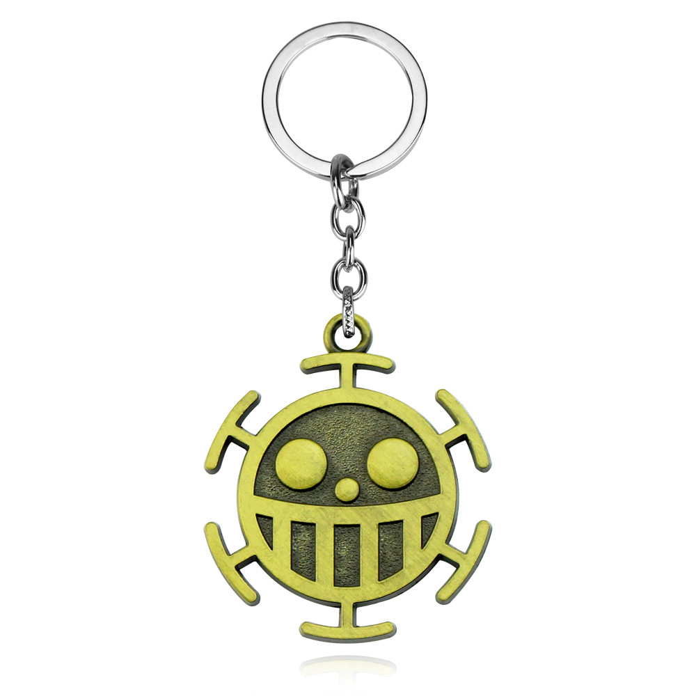 One Piece Law Logo Cosplay Alloy Anime Keychain