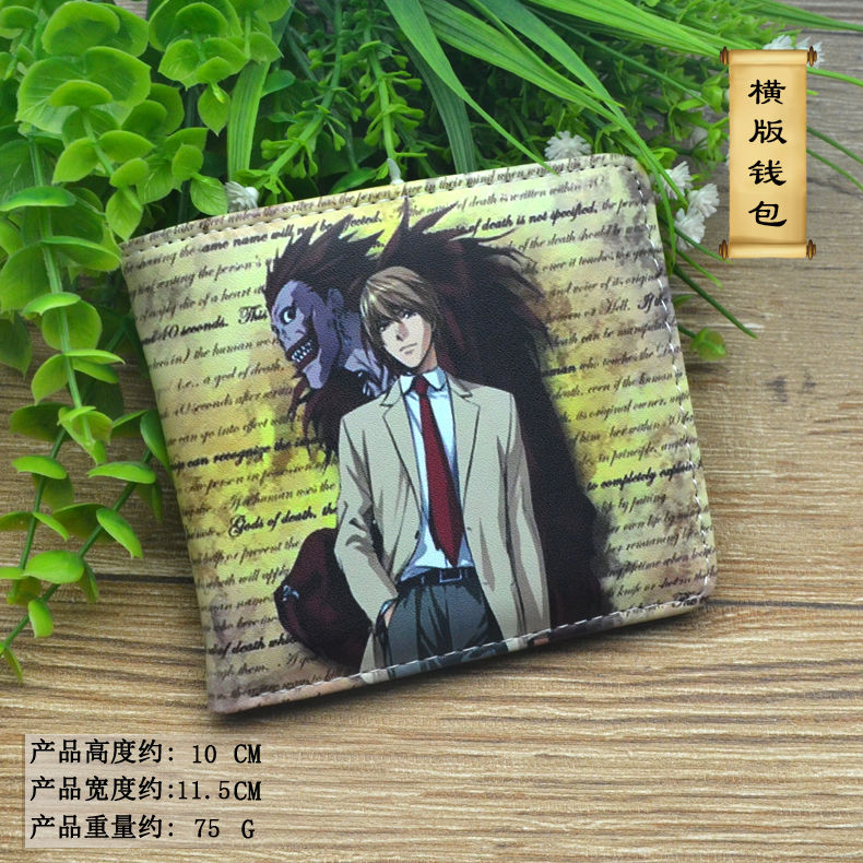 Death Note Cartoon Cosplay Purse PU Leather Anime Short Wallet