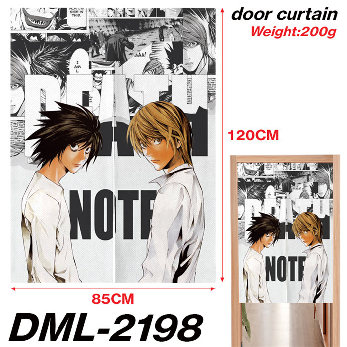 9 Styles 85*120CM Death Note Cartoon Color Printing Anime Door Curtain