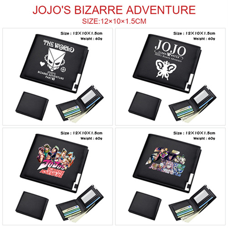 7 Styles JoJo's Bizarre Adventure Cartoon Pattern PU Coin Purse Anime ...