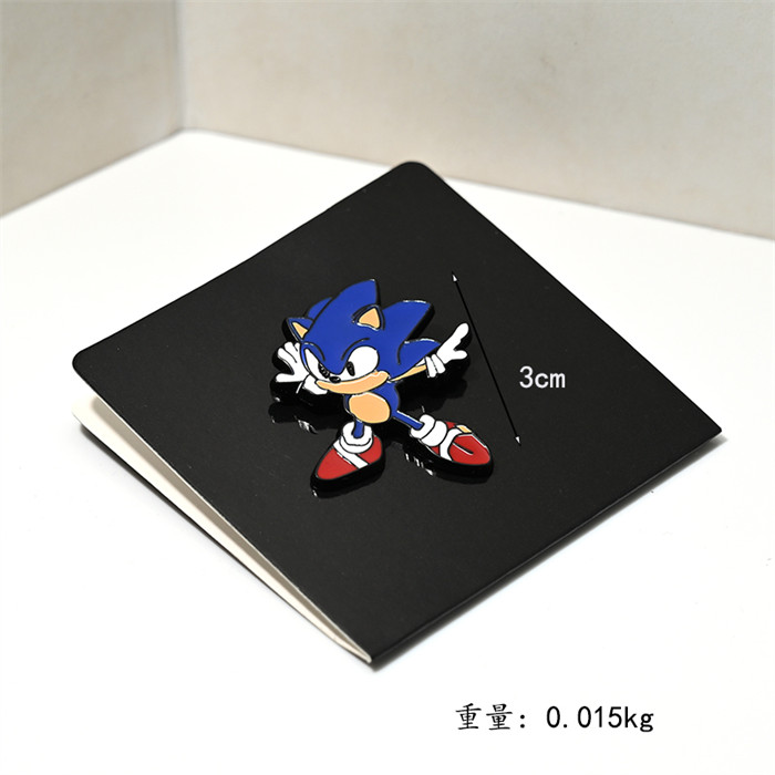 Sonic the Hedgehog Cartoon Alloy Anime Brooch