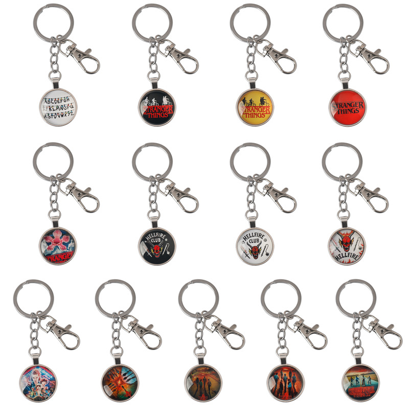 13 Styles Strange Things Cosplay Cartoon Anime Alloy Keychain