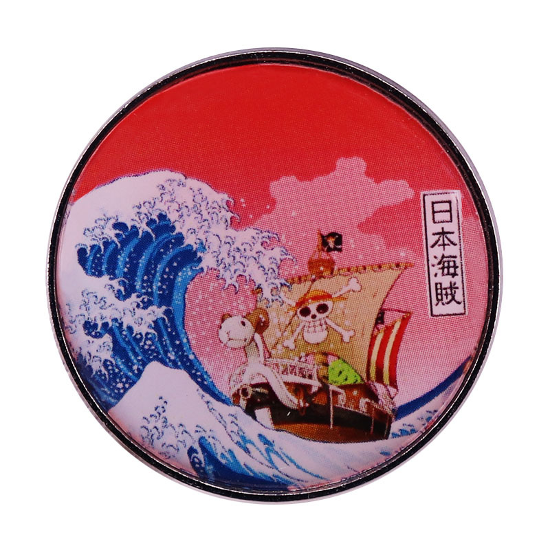 One Piece Cartoon Character Pattern Alloy Pin Anime Brooch