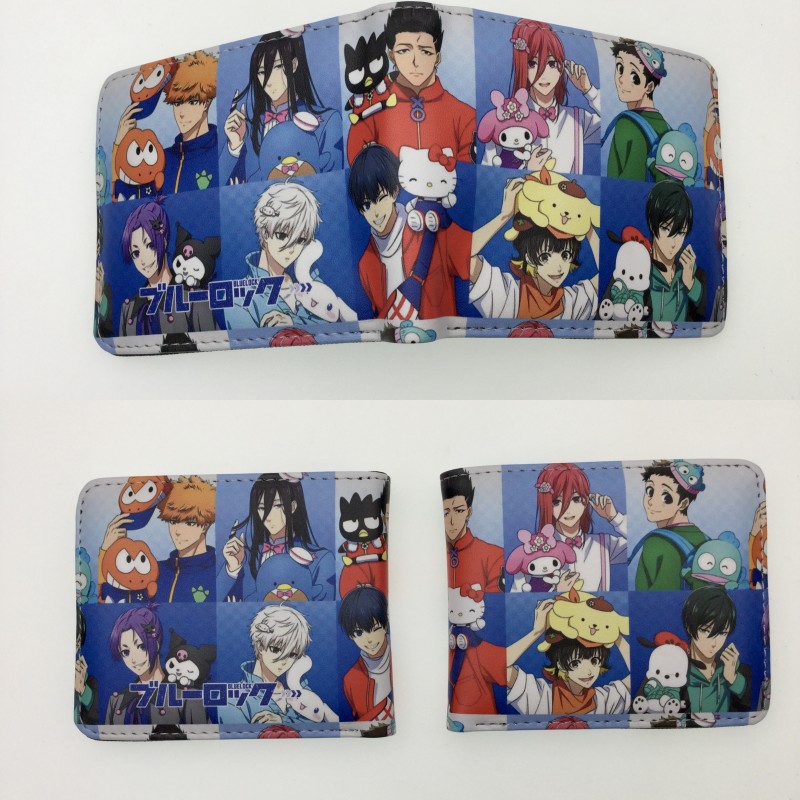 9 Styles Blue Lock Coin Purse Anime Short Wallet