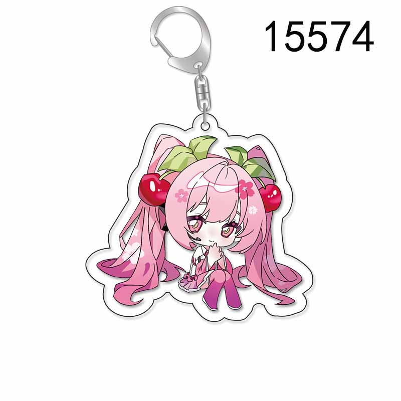 10 Styles Hatsune Miku Cartoon Acrylic Anime Keychain