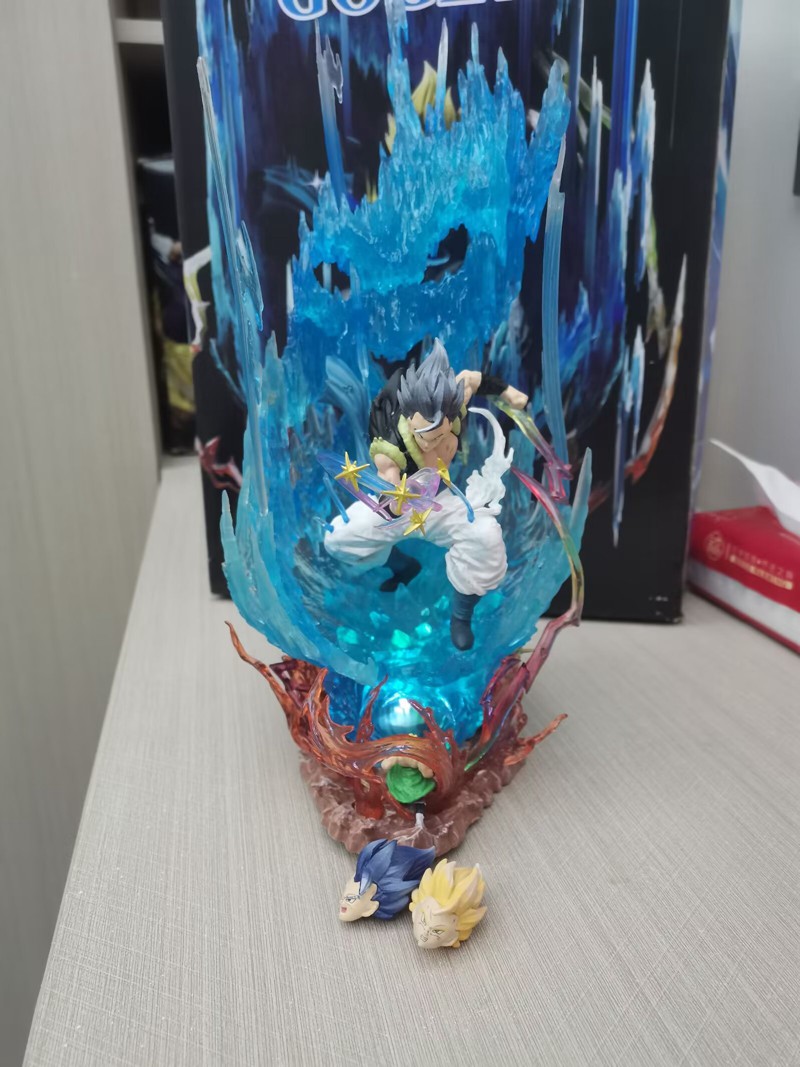28CM Dragon Ball Z GK Gogeta Cartoon PVC Anime Figure Toy Model Doll ...