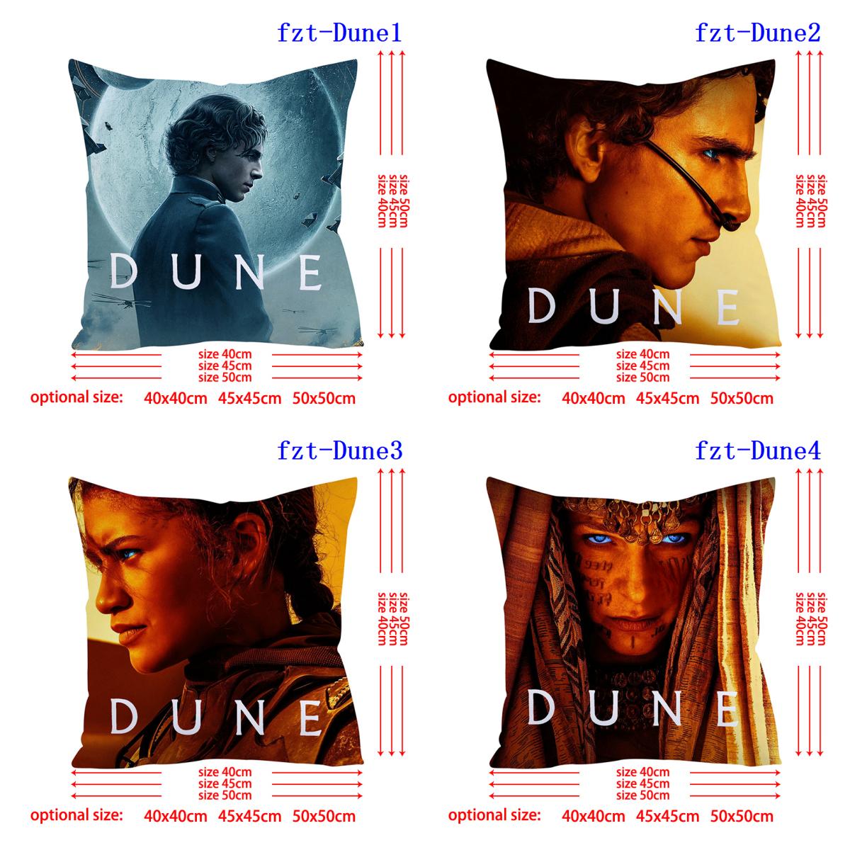 2 Sizes 7 Styles Dune Part Two Cartoon Square Anime Pillow Case