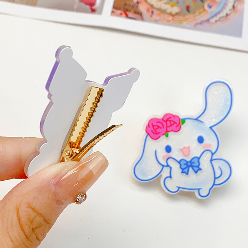 5 Styles Sanrio Kuromi Cinnamoroll My Melody Cartoon Anime Hair Clip