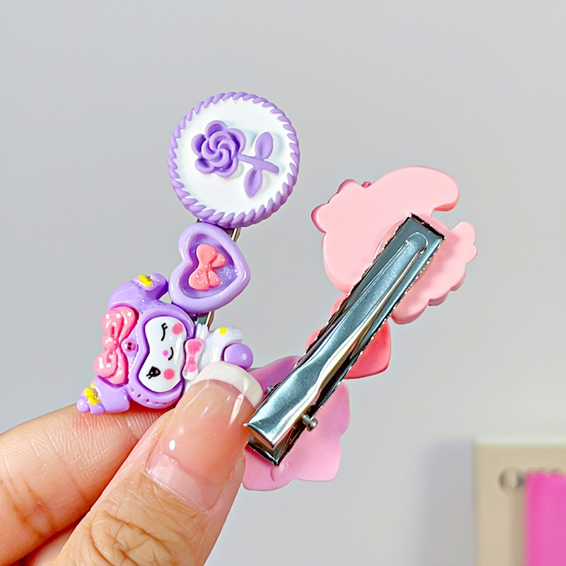 5 Styles Sanrio Kuromi Cinnamoroll My Melody Cartoon Anime Hair Clip
