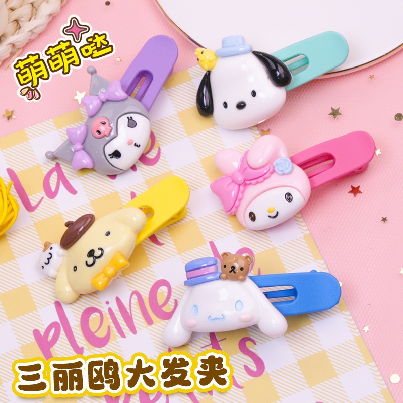 10 Styles Sanrio Cinnamoroll Kuromi Anime Hair Clip HairPin