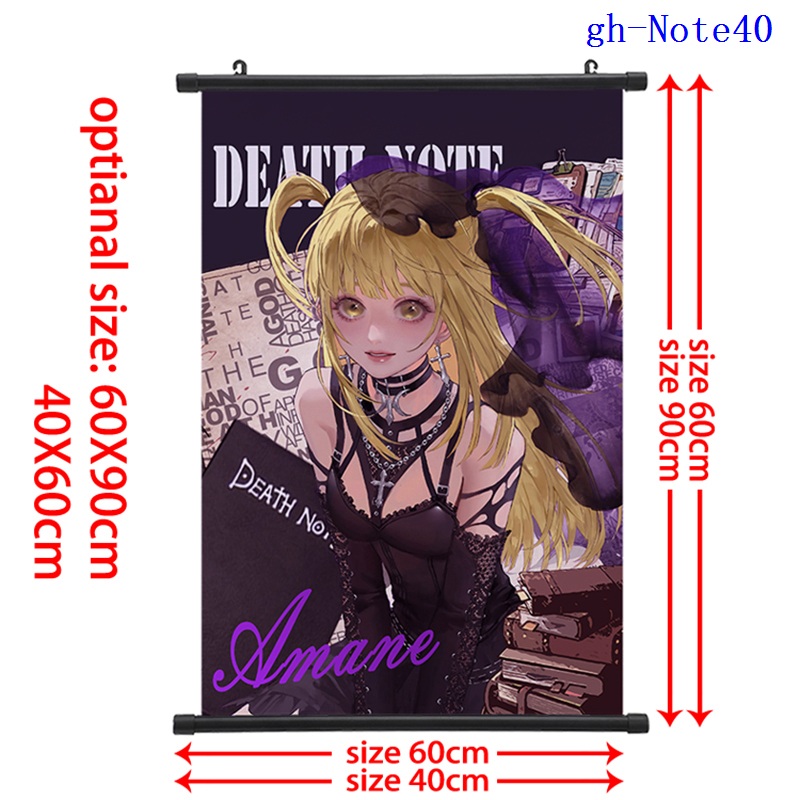 2 Sizes 8 Styles Death Note Cartoon Wall Scrolls Anime Wallscrolls
