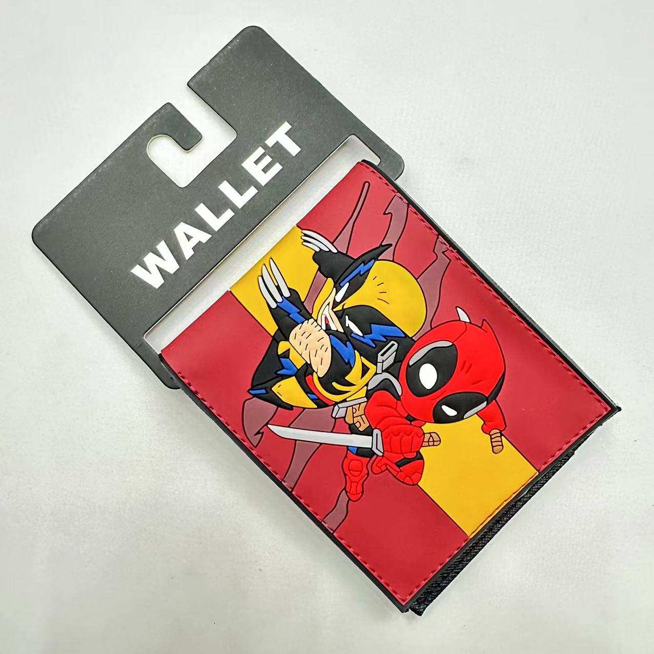 Deadpool Cartoon PVC Purse Anime Short Wallet
