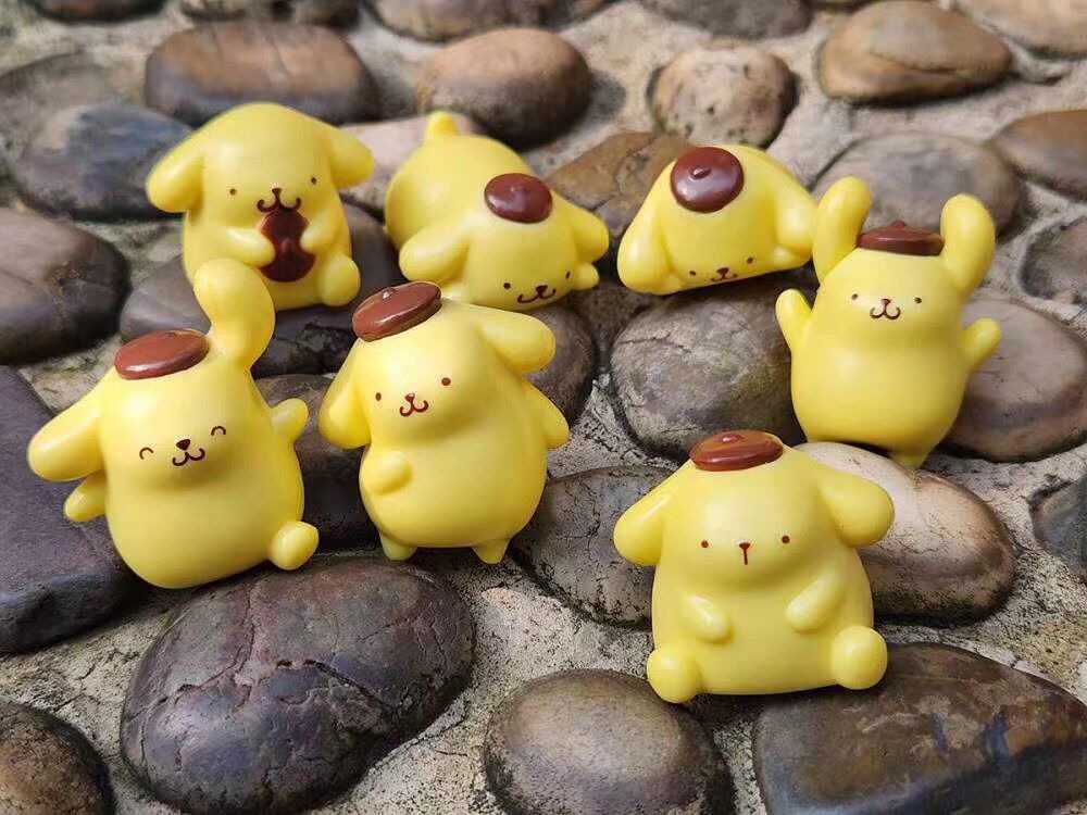 11pcs/set Sanrio Pompompurin Cartoon Anime PVC Figure