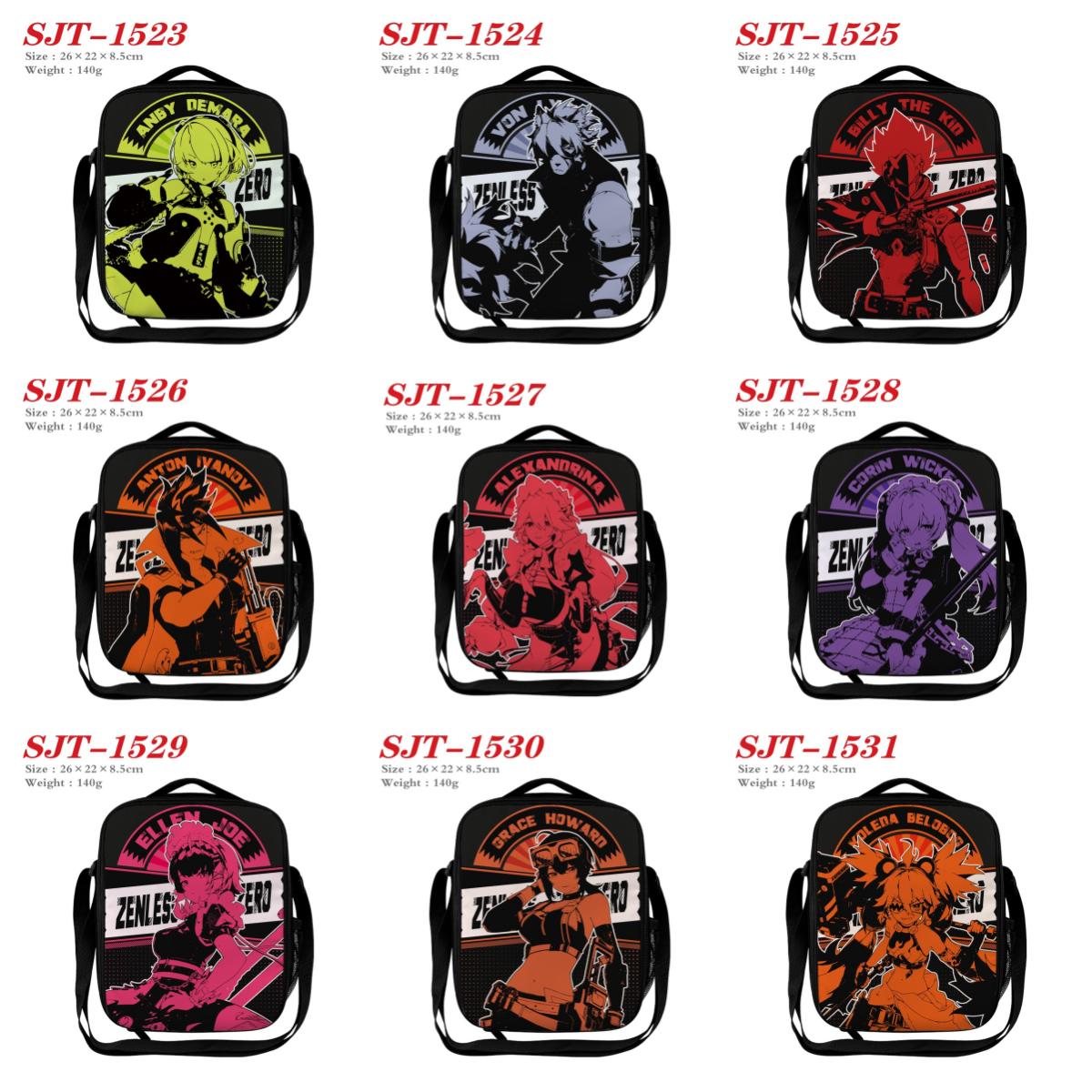 12 Styles Zenless Zone Zero Cartoon Cosplay Anime Lunch Bag