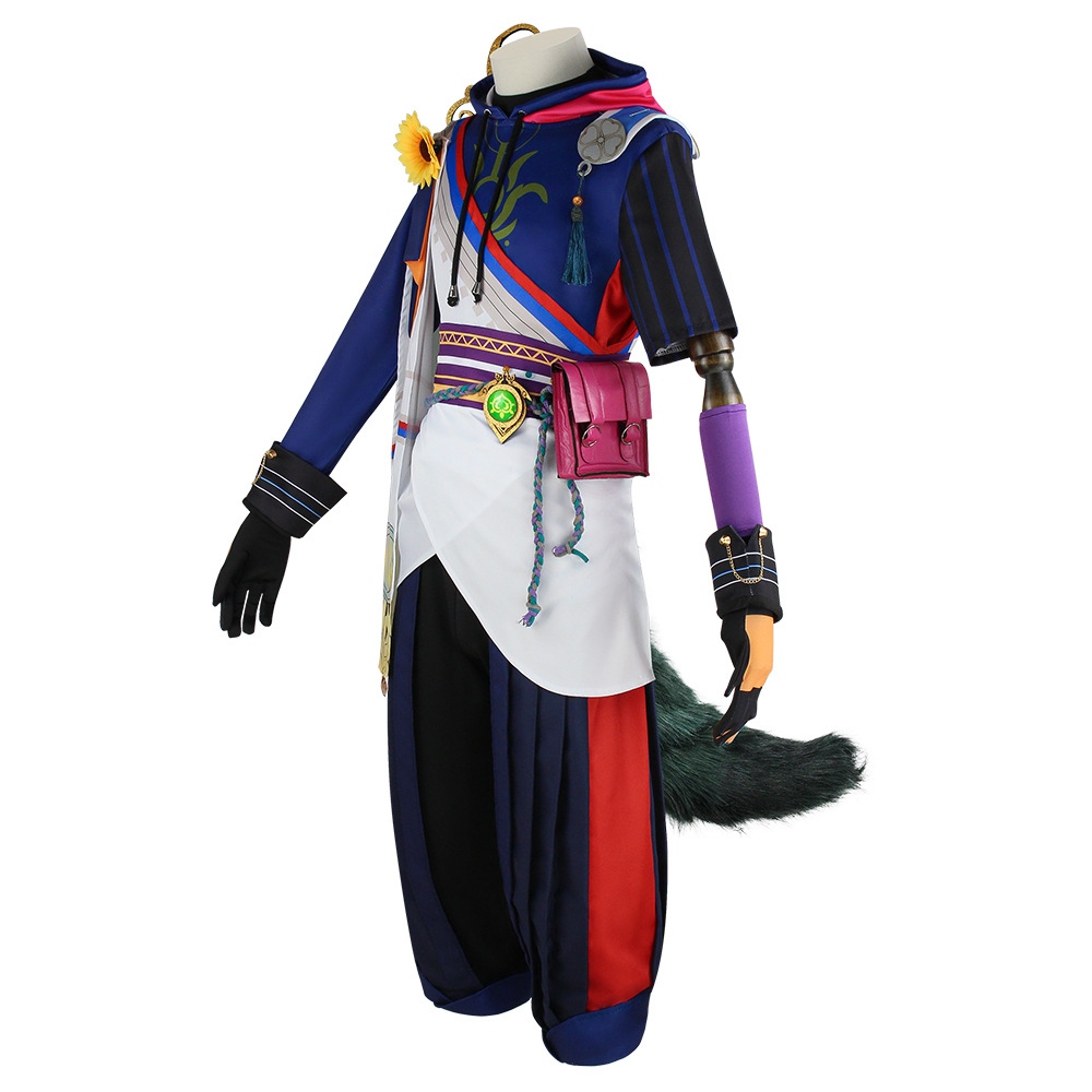 7 Sizes Genshin Impact Cartoon Character Cosplay Anime Costume Set