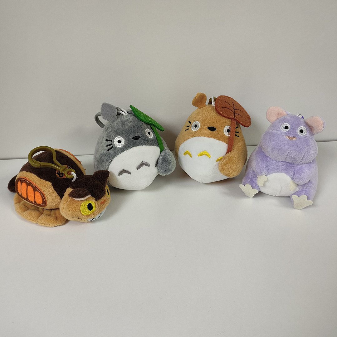 10CM 4pcs/set My Neighbor Totoro Cartoon Anime Plush Toy Pendant