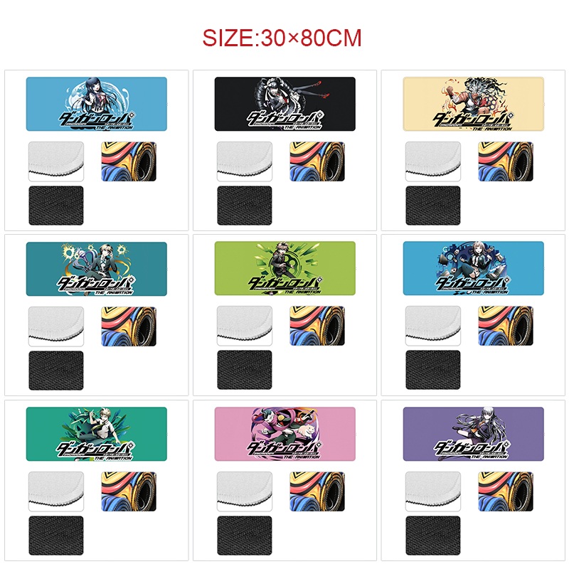 30*80cm 10 Styles Danganronpa: Trigger Happy Havoc Cartoon Anime Mouse Pad