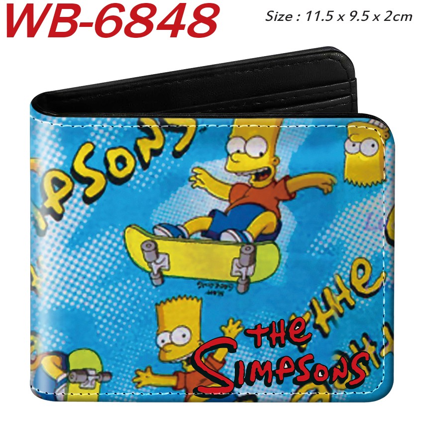 The Simpsons Cartoon Purse Anime Short Wallet