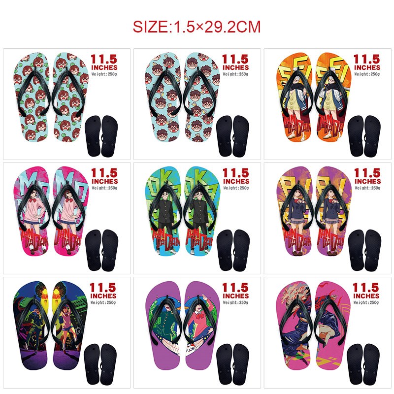 15 Styles DANDADAN Cartoon Pattern Flip Flops Anime Slippers