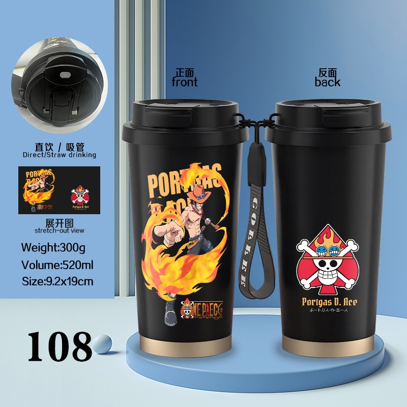 2 Styles One Piece Cartoon Coffee Cup Anime Mug