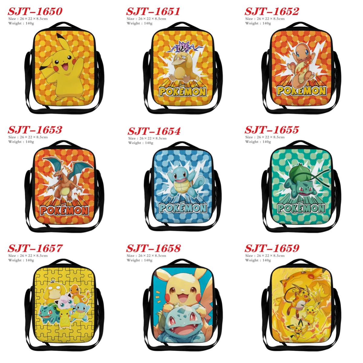 11 Styles Pokemon Cartoon Cosplay Anime Lunch Bag
