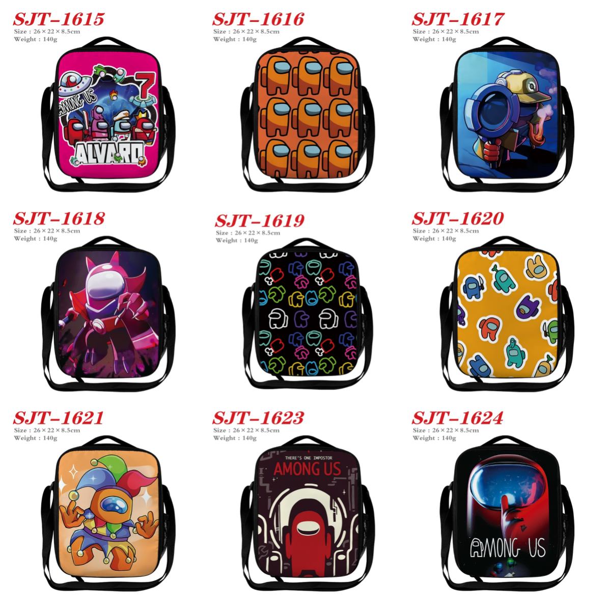 13 Styles Among us Cartoon Cosplay Anime Lunch Bag