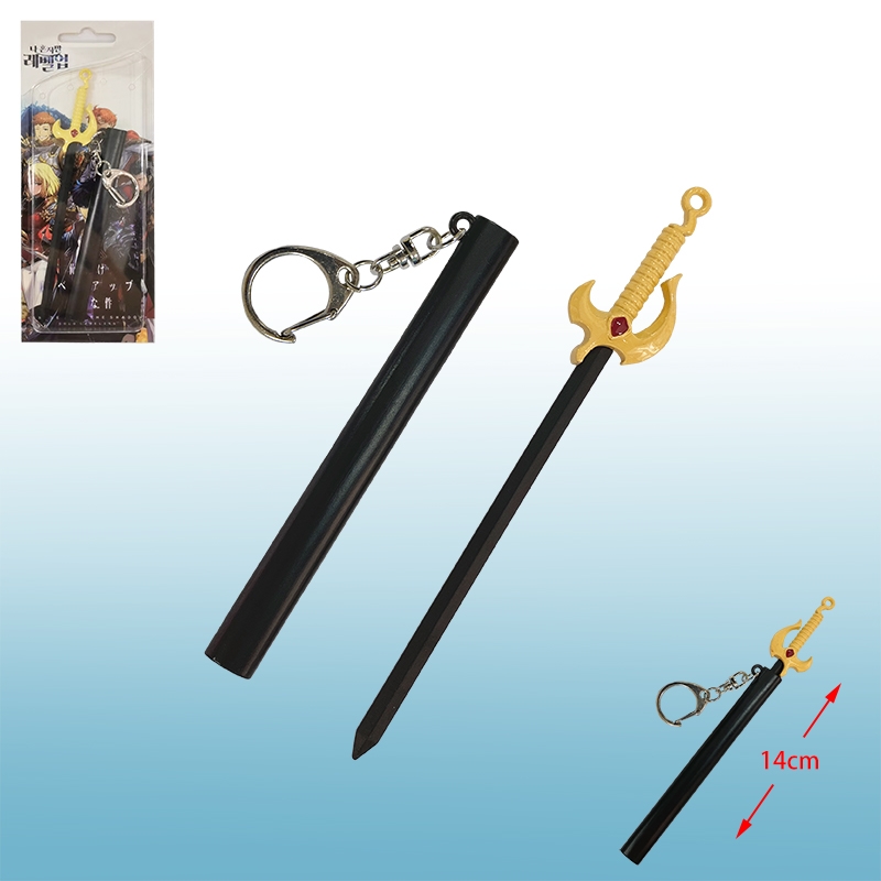 3 Styles Solo Leveling Cartoon Anime Weapon Keychain