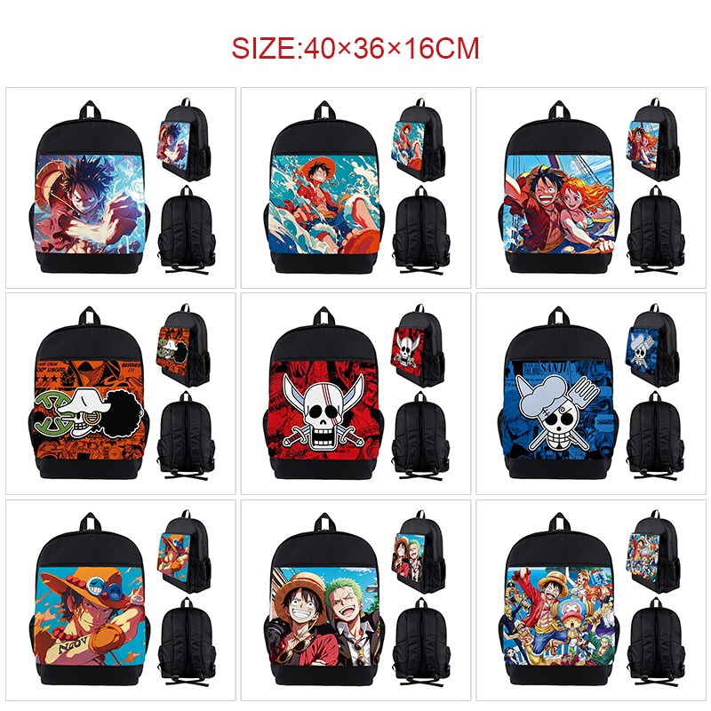12 Styles One Piece Cartoon Anime Backpack Bag