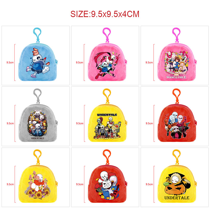 11 Styles Undertale Cartoon Wallet Anime Plush Coin Purse